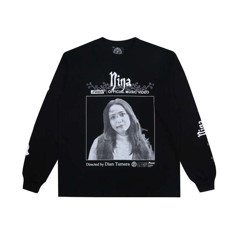 .Feast - Nina MV Longsleeve - T-shirt - Black – Sing, Dance & You